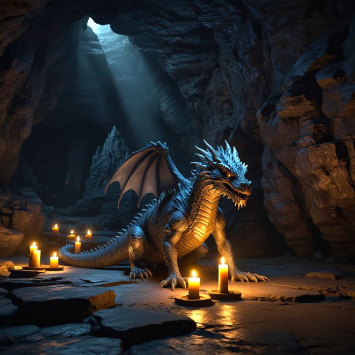 The Dragon's Lair - David Curtis - Drawings & Illustration, Fantasy ...