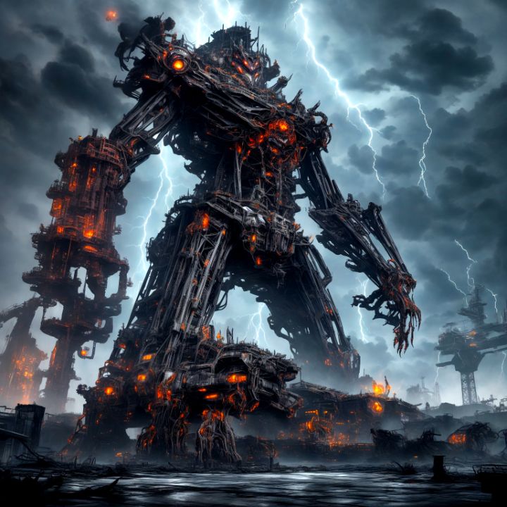 Huge Alien Android - David Curtis - Drawings & Illustration, Fantasy ...