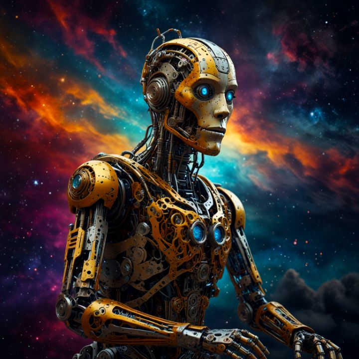 Cosmic Android - David Curtis - Drawings & Illustration, Fantasy ...