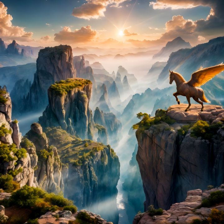 Mythical Landscape #58 - David Curtis - Paintings & Prints, Fantasy ...