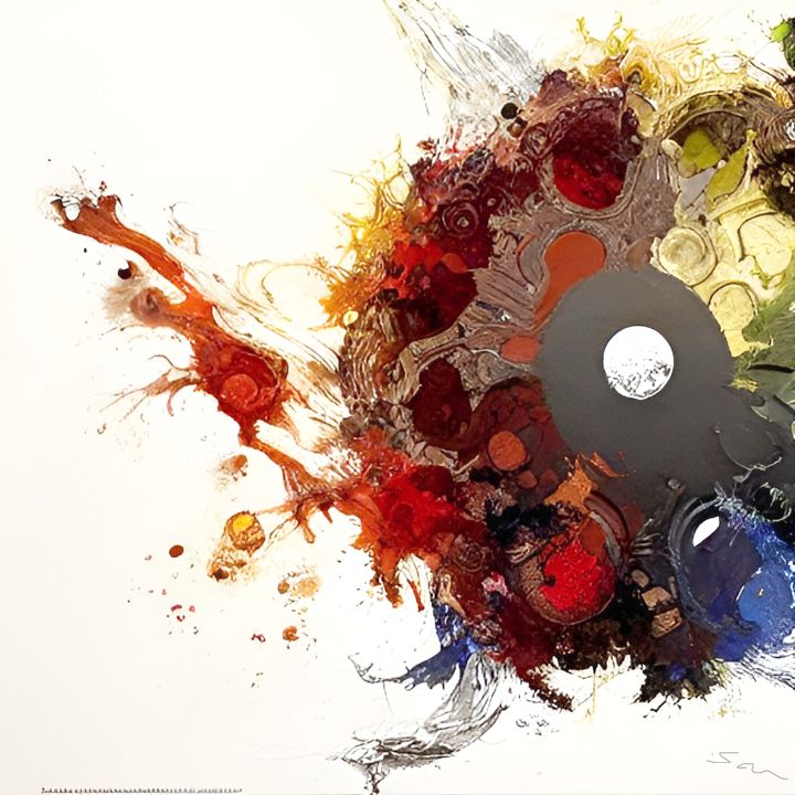 Yin Yang 3 - Sam Raven - Paintings & Prints, Abstract, Color - ArtPal