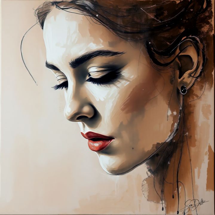 Unfinished 8 - Sam Raven - Paintings & Prints, People & Figures ...