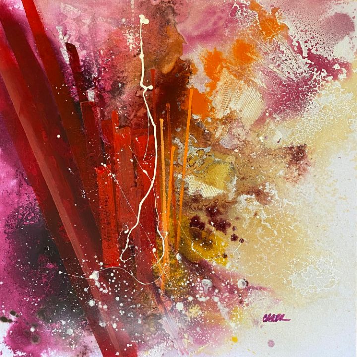 Ruby - John Casler - Paintings & Prints, Abstract, Color - ArtPal