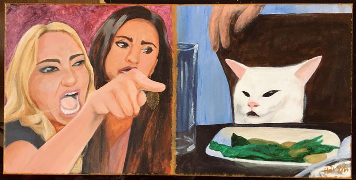 Smudgy face - Hải Yến - Paintings & Prints, Humor & Satire, Animals ...