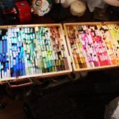 Pastel Easel - Paintings & Prints, Drawings & Illustration