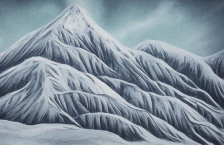 Ski Time - Al Mota - Digital Art & AI, Abstract, Landscape - ArtPal