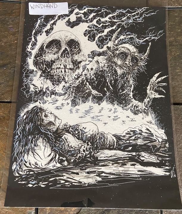 Windhand design, original artwork - Dahmer Art - Drawings ...