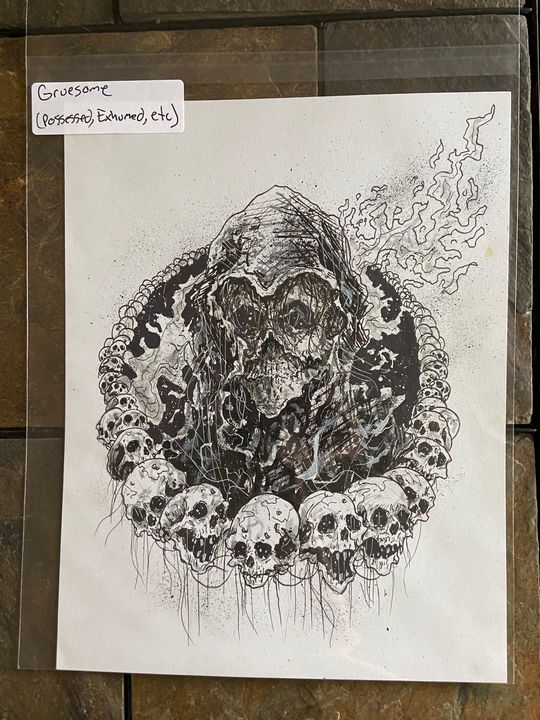 Gruesome design, original artwork - Dahmer Art - Drawings ...