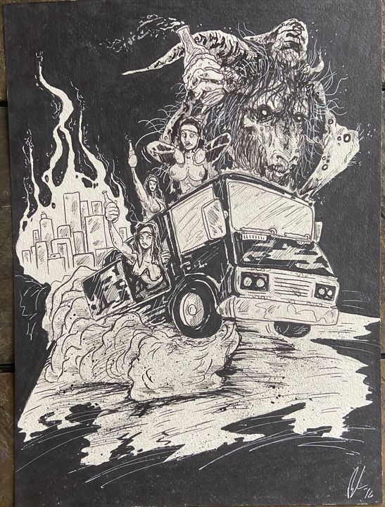 US Bastards design, original art - Dahmer Art - Drawings & Illustration ...