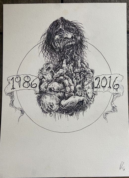 Design for Gore Shriek, original art - Dahmer Art - Drawings ...