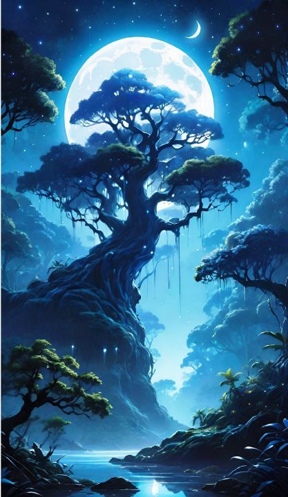 MIDNIGHT FOREST DREAM - MR Arts - Digital Art & AI, Landscapes & Nature ...