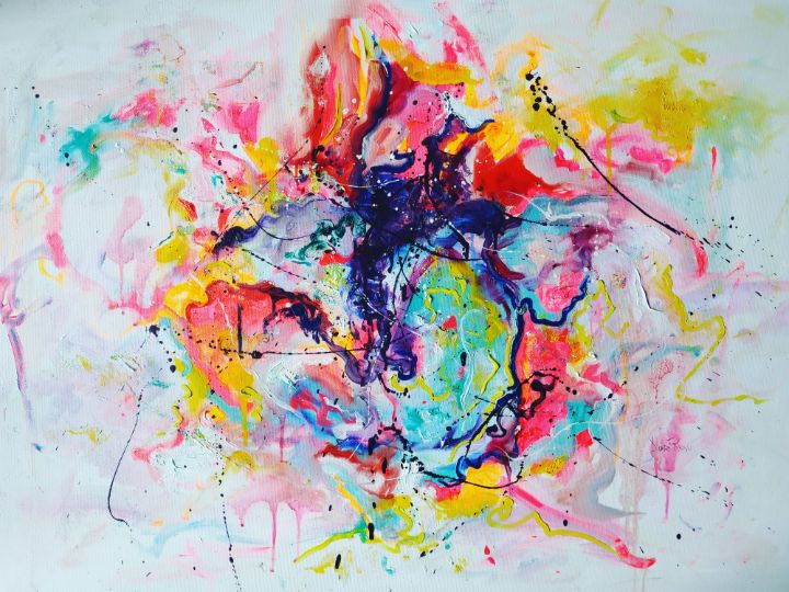 Fusion - MinArt - Paintings & Prints, Abstract, Color - ArtPal