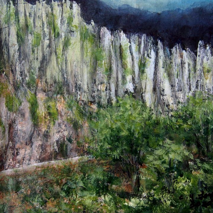 Rock Mountains - Art of ChunYi Long - Paintings & Prints, Landscapes ...