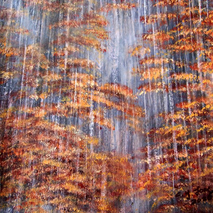 Cliff Trees - Art of ChunYi Long - Paintings & Prints, Landscapes ...