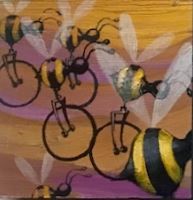 Beecycles 11, 2019 (Matt Lively) - Canvas Collectionary - Paintings ...