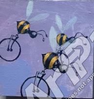 Beecycles 12, 2019 (Matt Lively) - Canvas Collectionary - Paintings ...