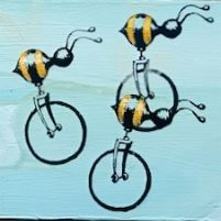 Beecycles 14, 2019 (Matt Lively) - Canvas Collectionary - Paintings ...