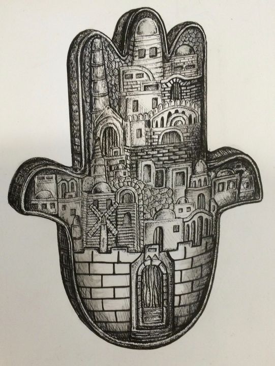 Hamsa A - Michael Kelsch - Drawings & Illustration, Religion ...