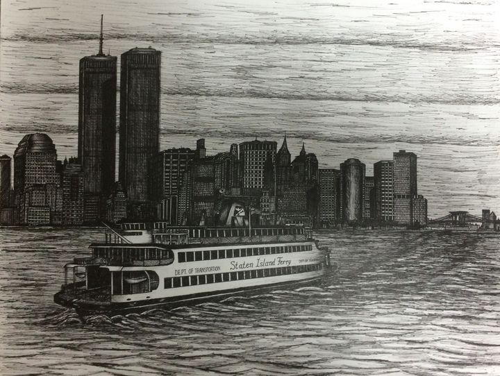 SI Ferry WTC - Michael Kelsch - Drawings & Illustration, Vehicles ...