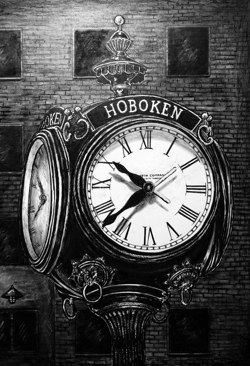Hoboken street clock - Michael Kelsch - Drawings & Illustration ...