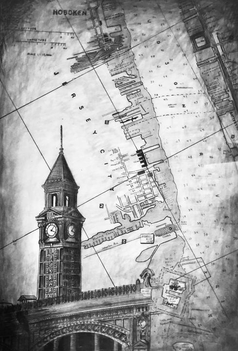 North River - Michael Kelsch - Drawings & Illustration, Landscapes ...