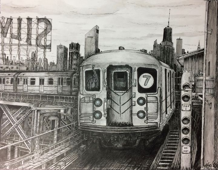 Nyc Train Drawings