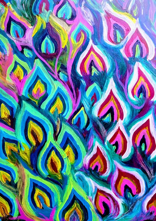 Flames Entwined - Ethereal Art by Jen - Paintings & Prints, Abstract ...