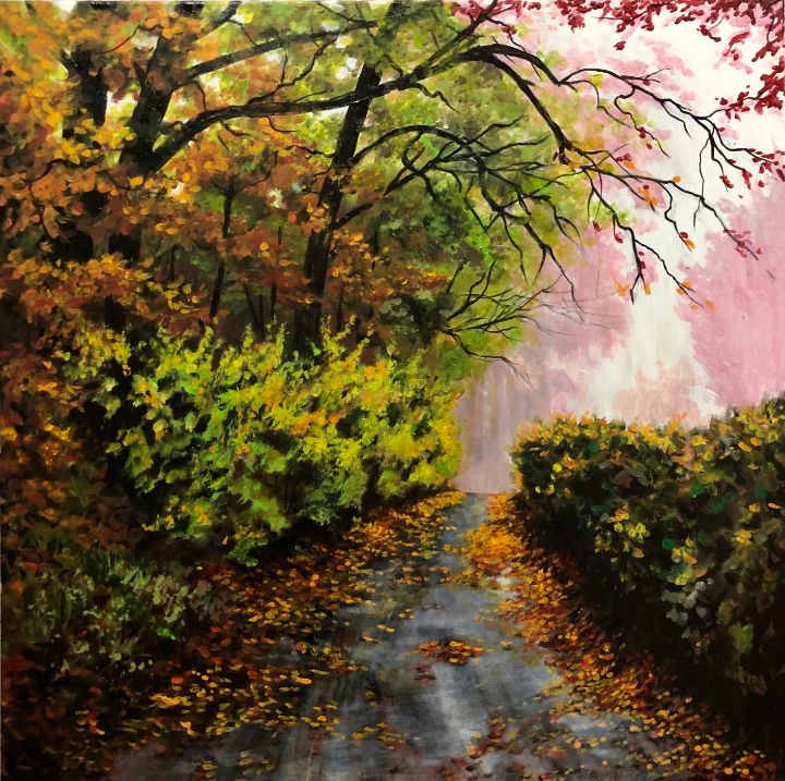 Autumn Rain - Chemayne Kraal - Paintings & Prints, Landscapes & Nature ...