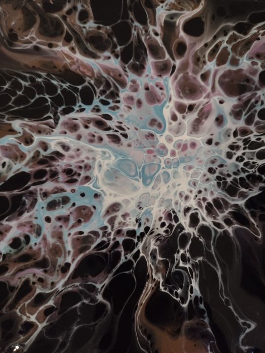 Dark Acrylic Painting on Canvas - Black Iris Art - Paintings & Prints ...