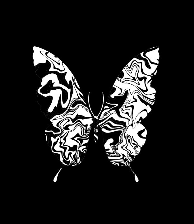 DRIPPING BUTTERFLY - Iamethist - Paintings & Prints, Animals, Birds ...