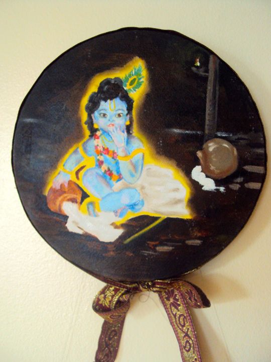 Little Krishna. Damodar - Marina Mos - Paintings & Prints, Religion ...