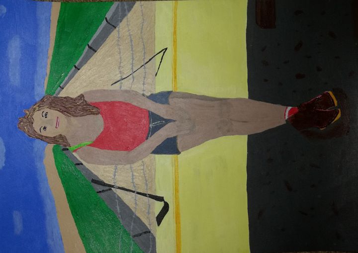 Sitting beauty - Jonathan burger - Paintings & Prints, People & Figures ...