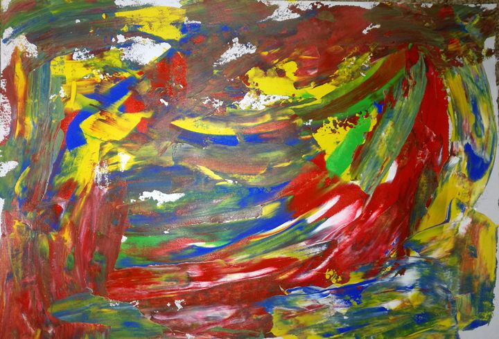 Life deserves colour - Jonathan burger - Paintings & Prints, Abstract ...