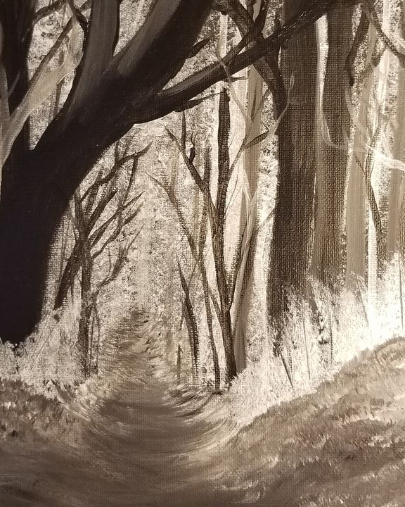 Black and white path - Paintings by J. Silverman - Paintings & Prints ...