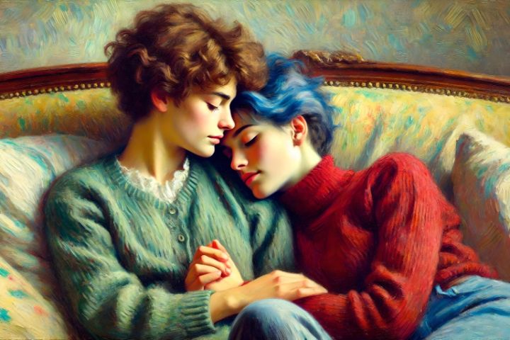 Women In Love 2 - Art By Michael - LGBTQ Art - Paintings & Prints ...