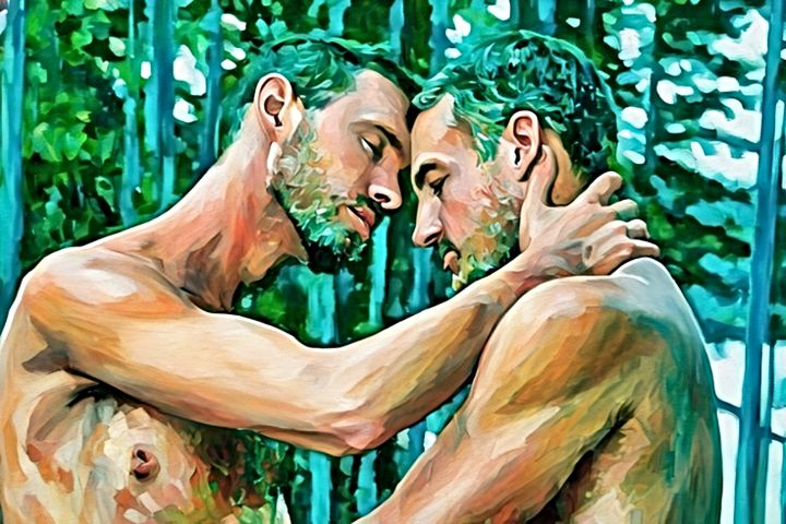 Touch - Art By Michael - LGBTQ Art - Paintings & Prints, People ...
