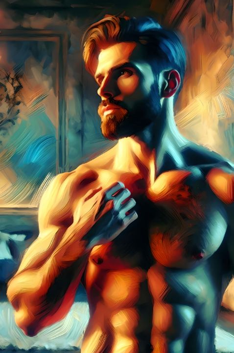 Jacob - Art By Michael - LGBTQ Art - Paintings & Prints, People & Figures, Love & Romance - ArtPal
