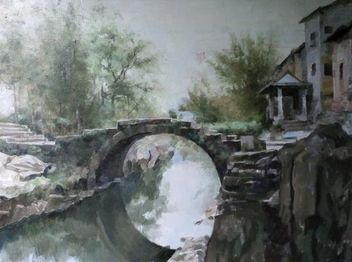 Waterside - Michelle Yee - Paintings & Prints, Landscapes & Nature ...