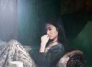 Contemplate - Michelle Yee - Paintings & Prints, People & Figures ...