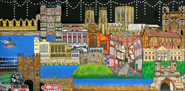 York (UK) - Artwork by Krysia - Paintings & Prints, Buildings ...