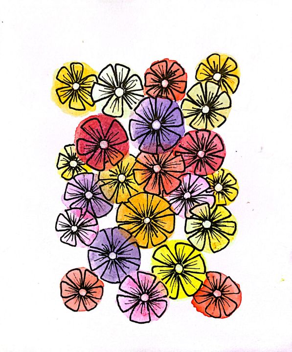 Floral - Hattie Art - Drawings & Illustration, Flowers, Plants, & Trees, Flowers, Other Flowers ...