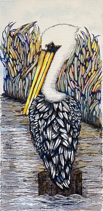 Louisiana Pelican - J Mathews - Paintings & Prints, Animals, Birds ...