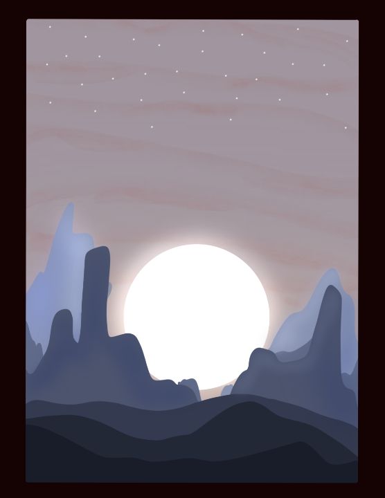 Starry Sunrise - mun_art - Digital Art, Landscapes & Nature, Mountains ...