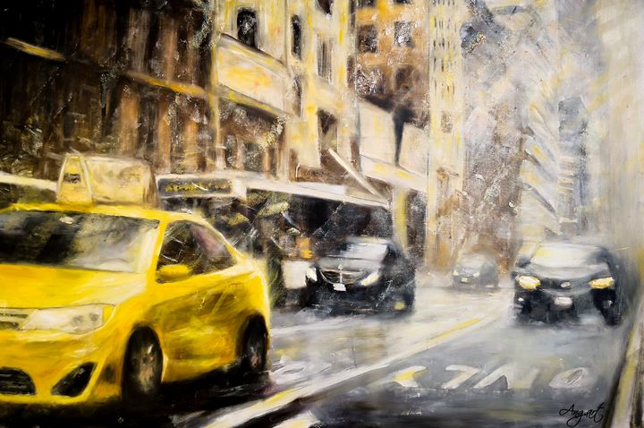 Frosty Morning In The City - Angelique Art - Paintings & Prints ...