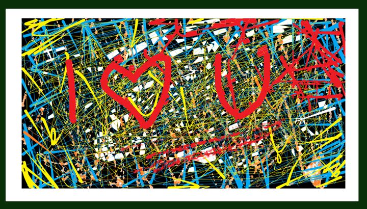 Scratch collage - What do you see - Digital Art & AI, Abstract ...