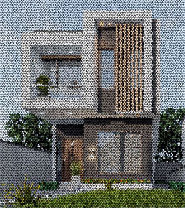 Mosaic tile house Style - What do you see - Digital Art, Buildings ...