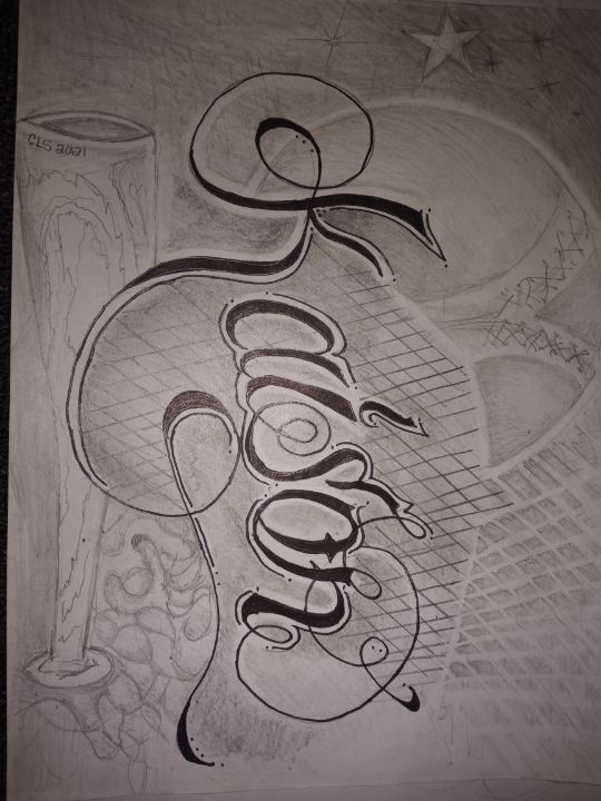 Lettering - DESIGN BY THOUGHTS - Drawings & Illustration, Abstract ...