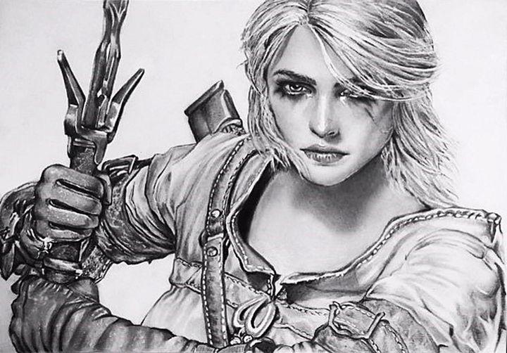 Ciri from The Witcher - Julie's art - Drawings & Illustration ...