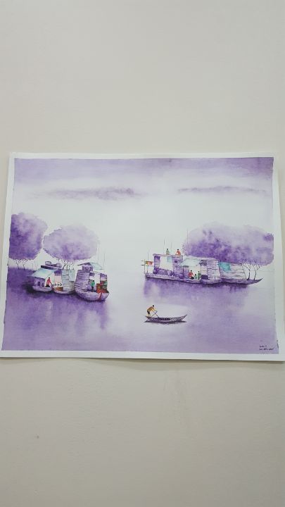 Watercolor painting-boat lifestyle - Doris lee gallery - Paintings ...
