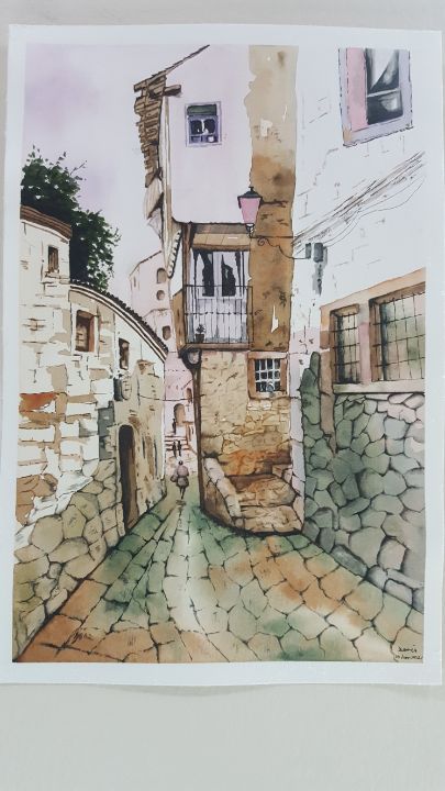 Watercolor painting-backlane - Doris lee gallery - Paintings & Prints ...